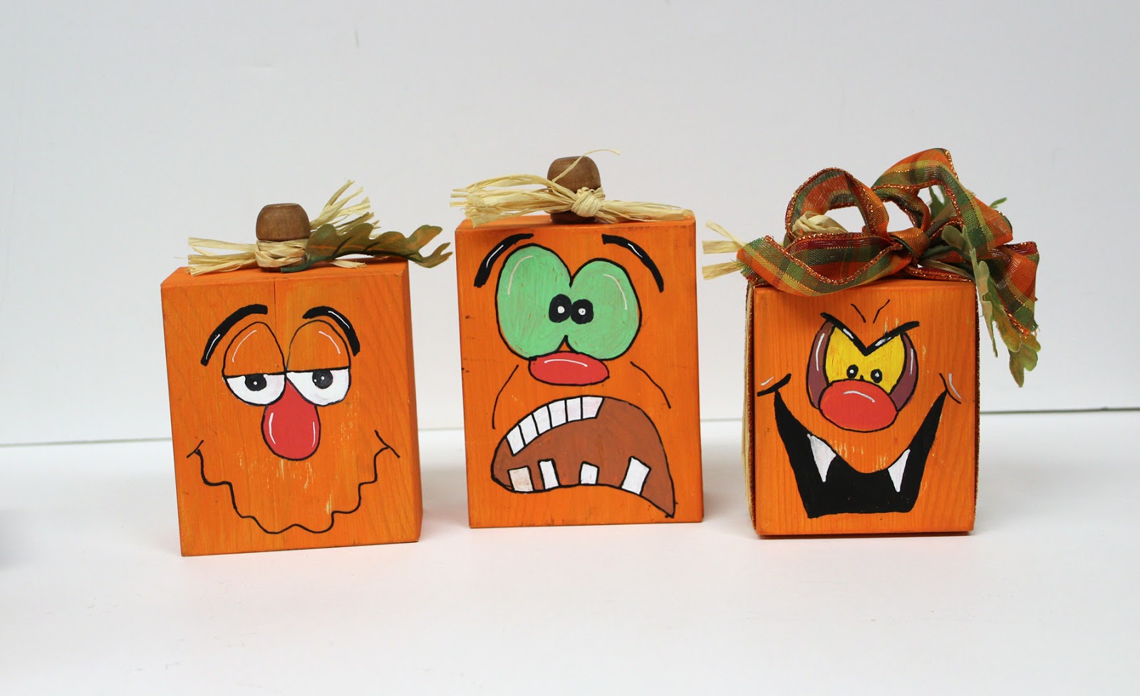 Ben Franklin Crafts and Frame Shop: DIY Pumpkin Blocks