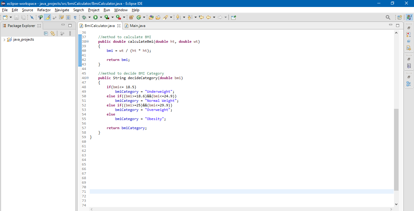 Post 5 Build Bmi Calculator Using Java