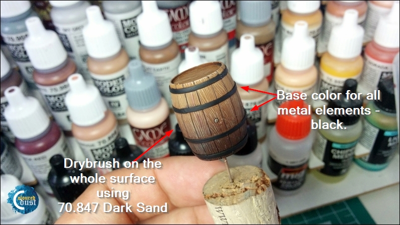 How to paint a wooden barrel? | Coloured Dust