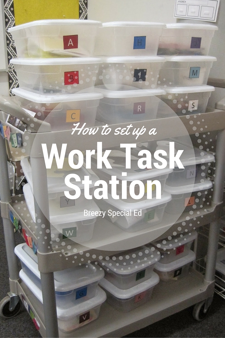 How to Set Up an Independent Work Box Station - Breezy Special Ed