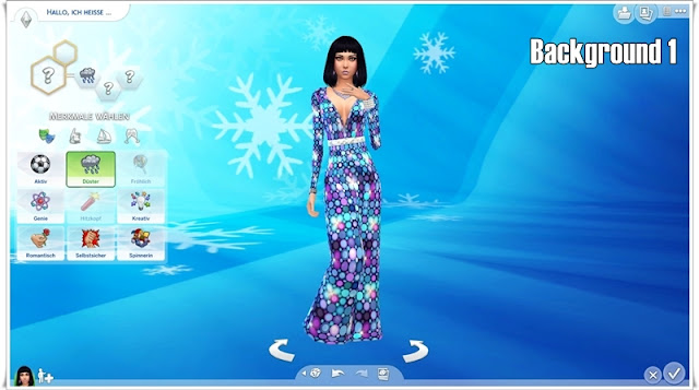 Annett's Sims 4 Welt: CAS Backgrounds "Blue"