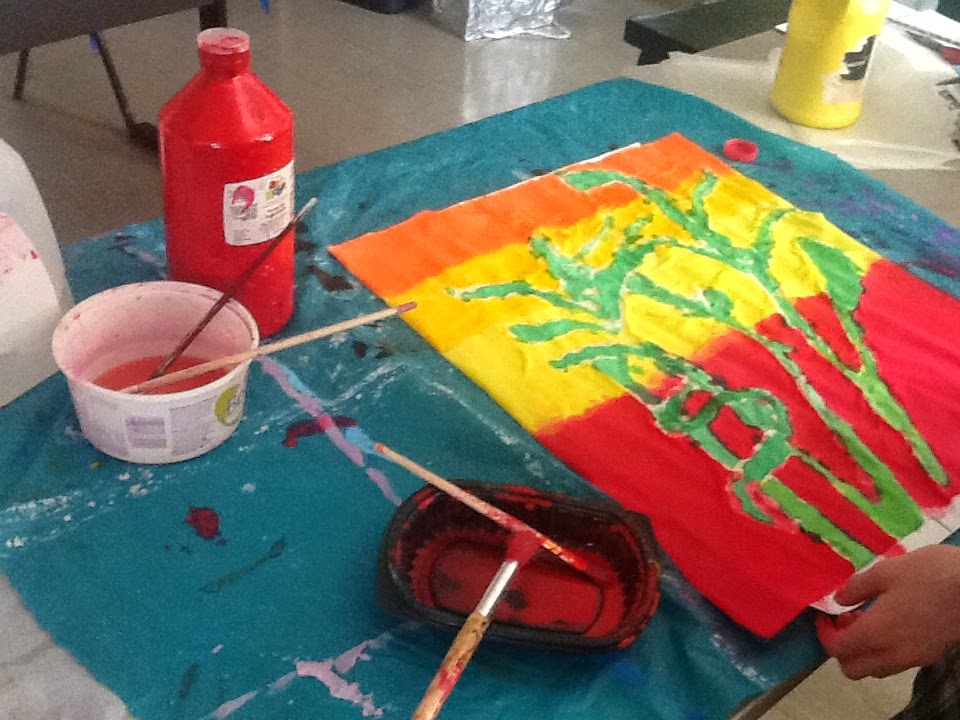 Dana Teh Adventures in Teaching: Practicing "Batik" with Middle School