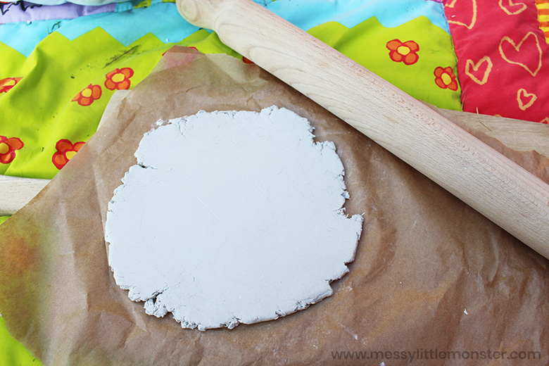 Clay Baby Footprint Art with rainbow footprints! - Messy Little Monster