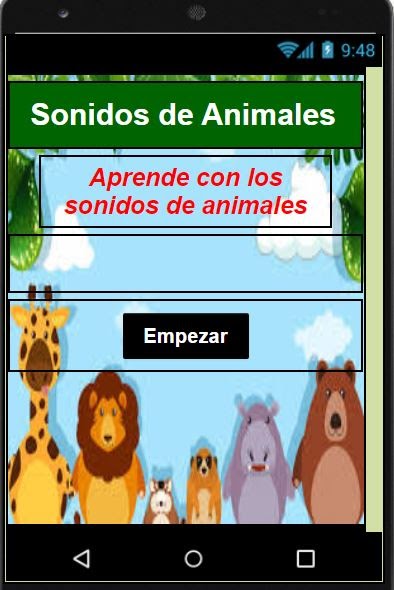 Juego de Sonidos de Animales en App Inventor