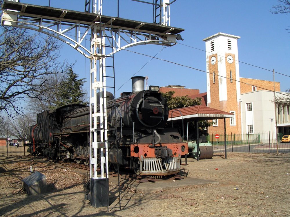 old STEAM LOCOMOTIVES in South Africa: Volksrust, Town Centre ...