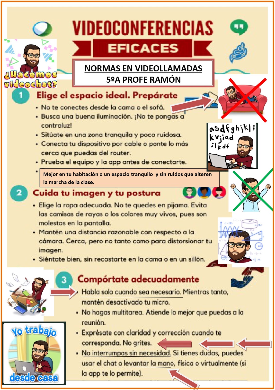 EL BLOG DEL PROFE RAMÓN: NORMAS VIDEOLLAMADAS 5ºA SAN FULGENCIO