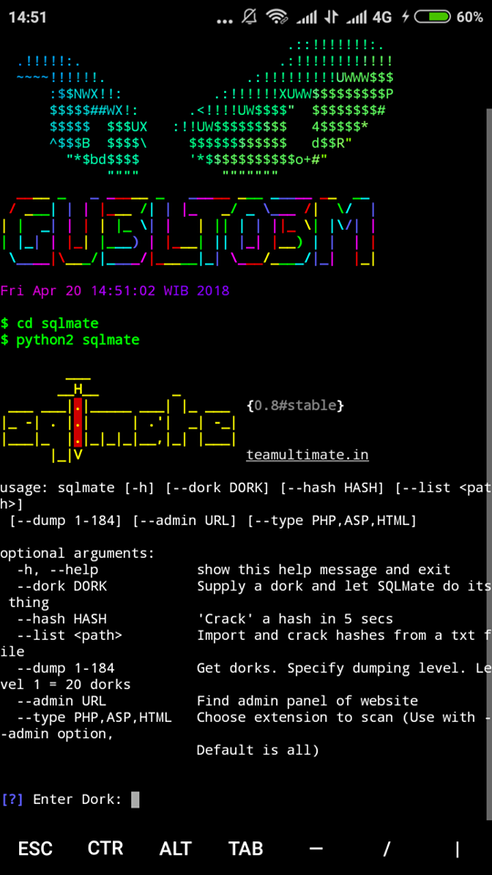 Cara Install dan Menggunakan Sqlmate di Termux - Ryangueltoem