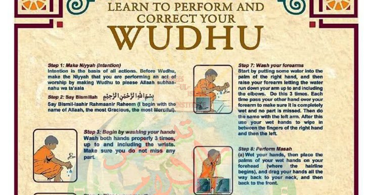Learn how to WUDHU ~ Tadrees-ul-islam institute