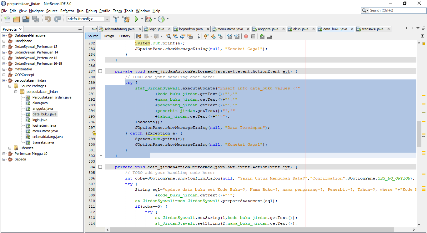 Cara Membuat Program Peminjaman Buku dengan Netbeans & XAMPP - UAS ...