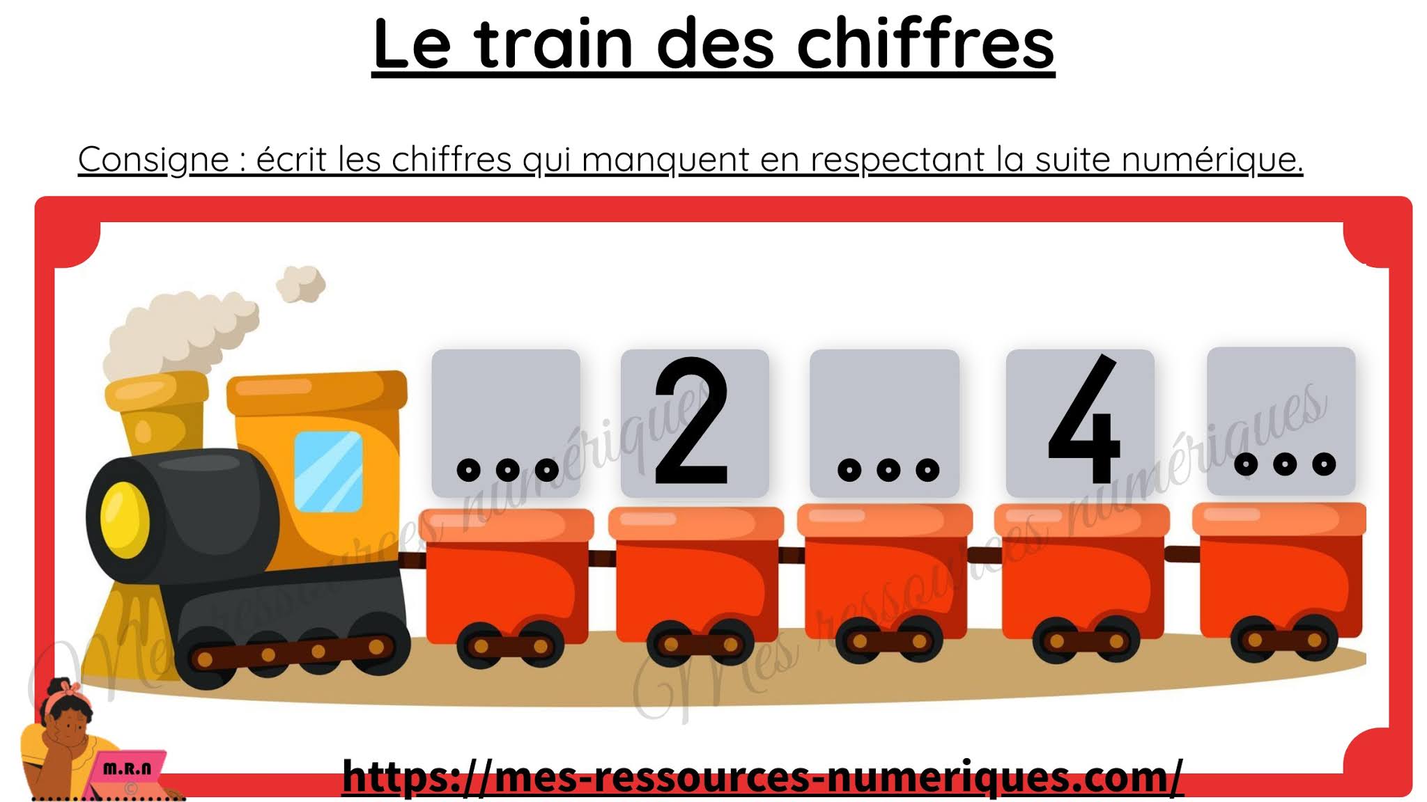 TÉLÉCHARGEZ GRATUITEMENT LE PDF - le train des chiffres / des nombres ...