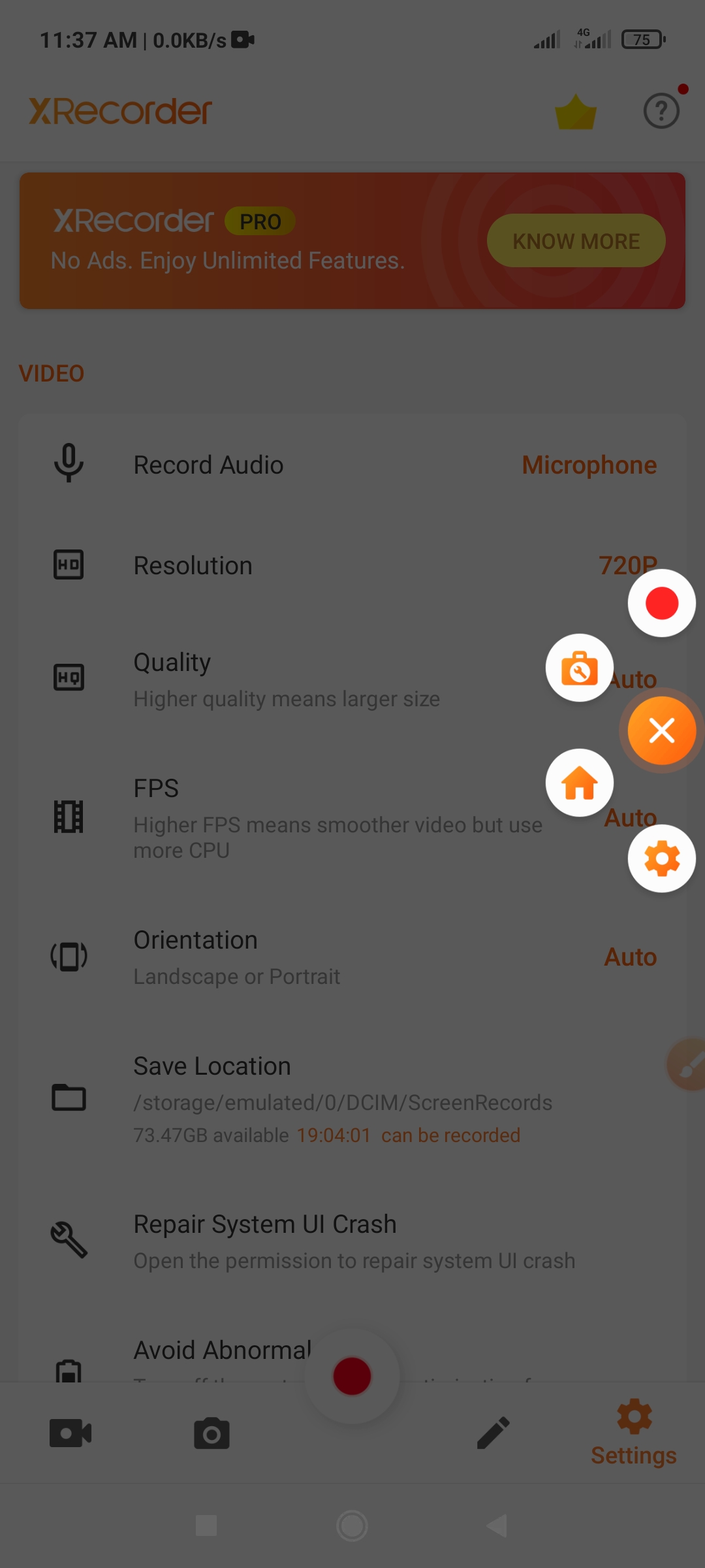 Best Screen Recorder Apps For Android - XRecorder Apps