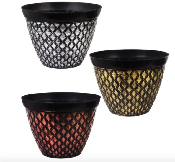 Dollar Tree Garden| The Best Garden Collection Round Embossed Plastic ...