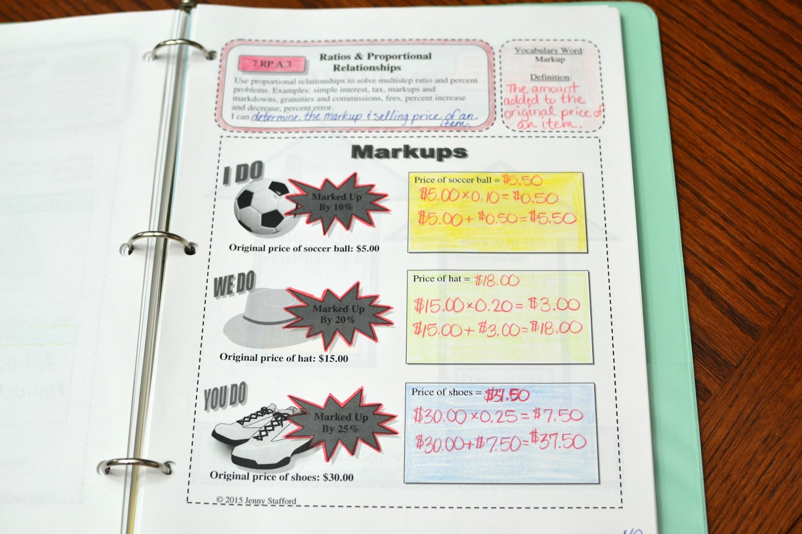 Math in Demand: 7th Grade Math Interactive Notebook