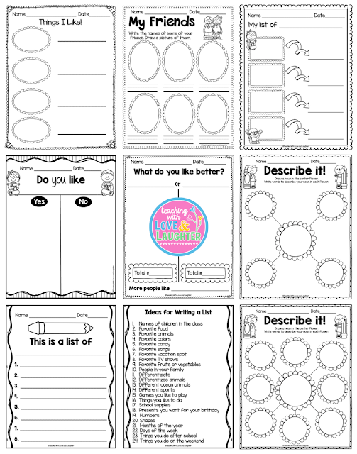 Teaching With Love and Laughter: Writing Menu Display