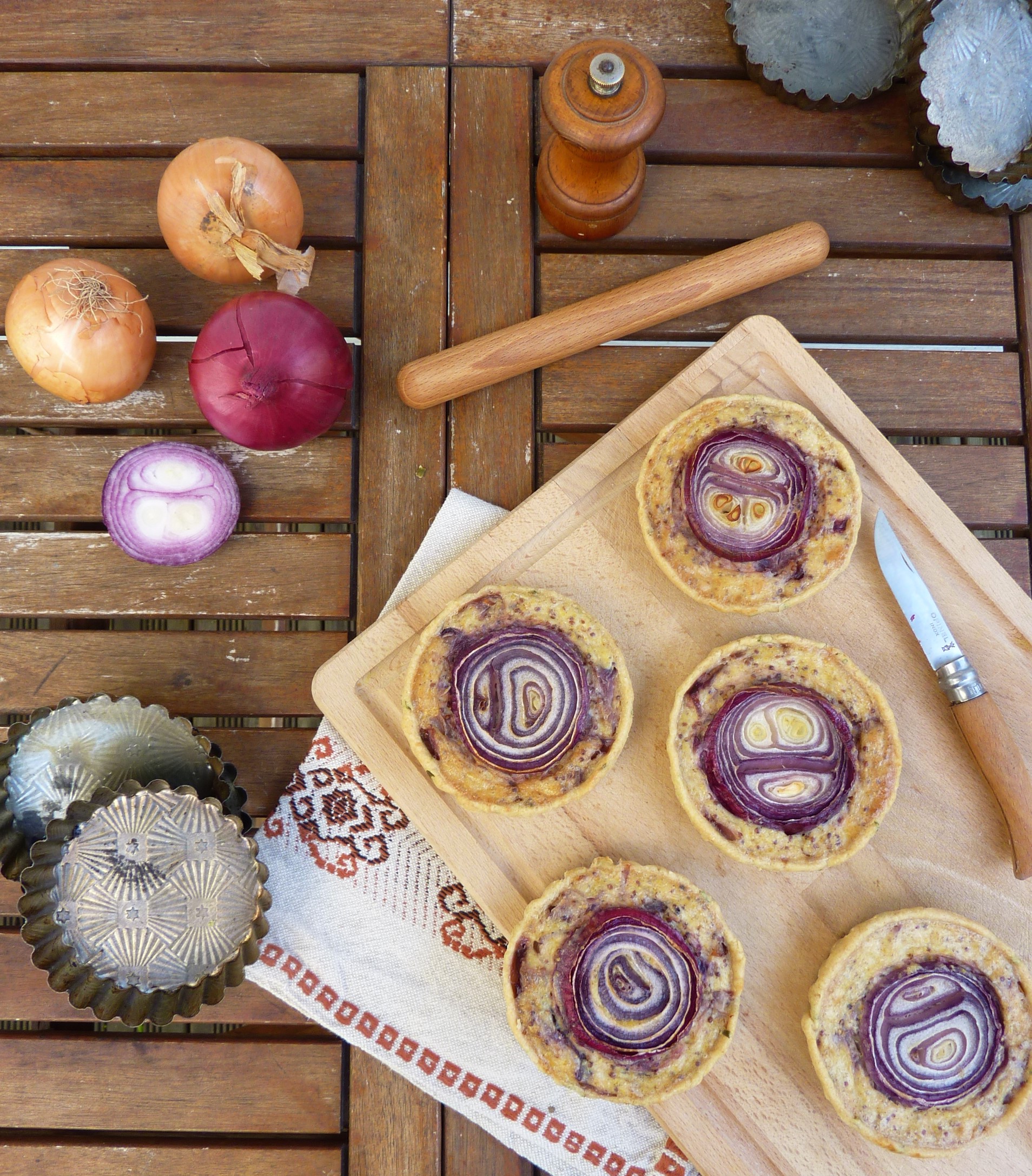 Tartelettes aux 3 oignons