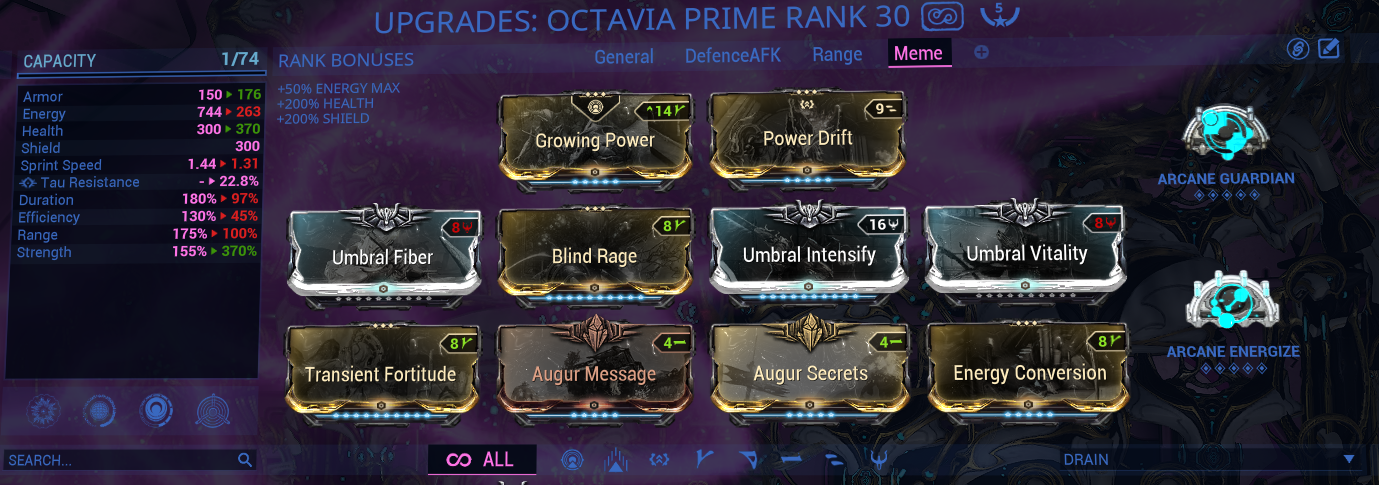 Ackbar's Tenno Report: Review: Octavia (Prime) [U30.3.5]