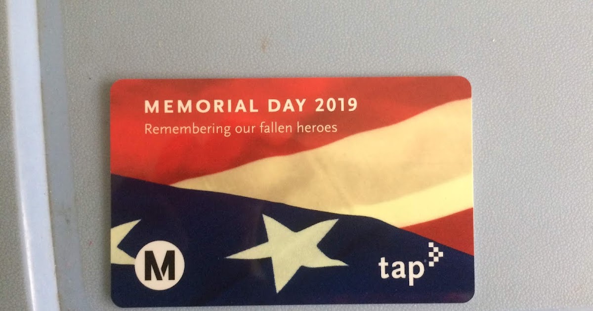 Tap Cards of Metro Los Angeles: 2019 Memorial Day TAP Card