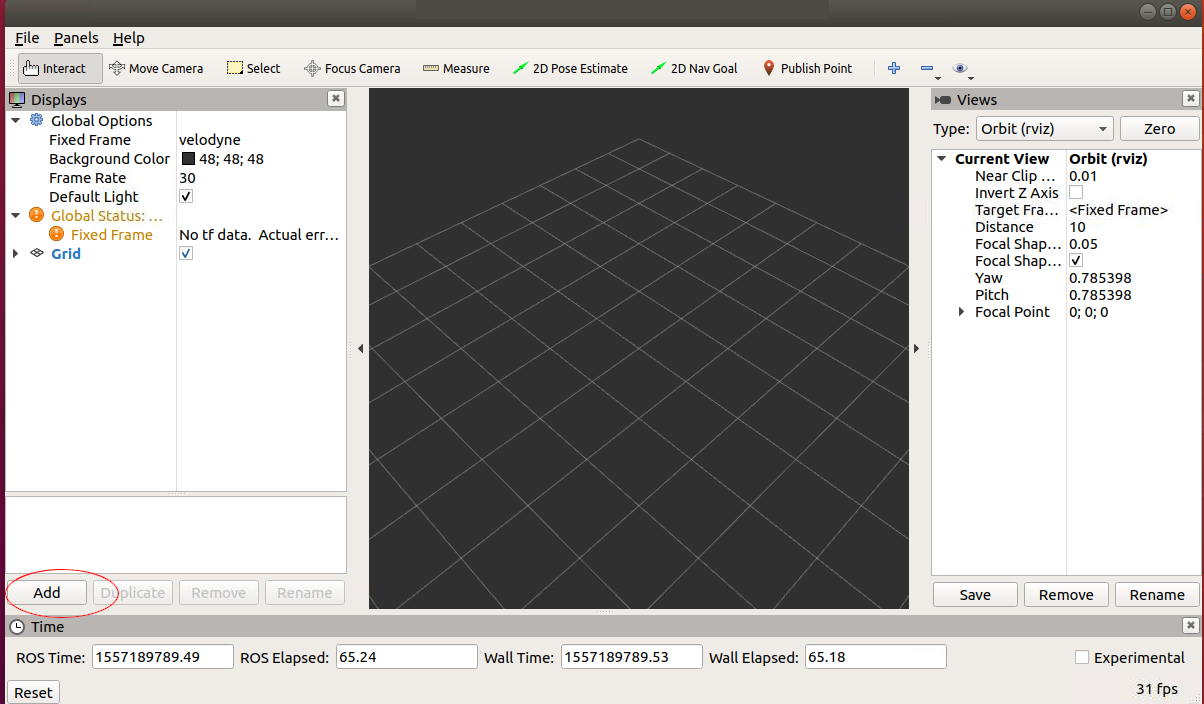 dominoc925: Displaying Velodyne PCAP data in ROS' RViz