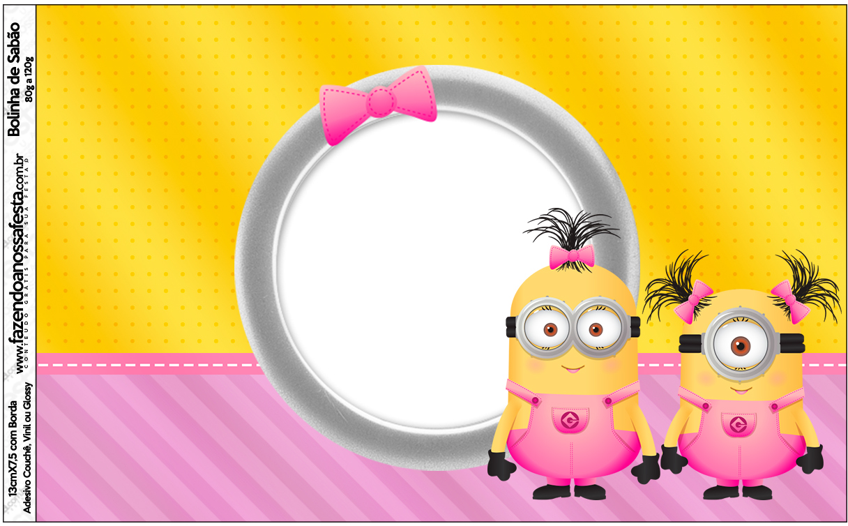 Minion Girls: Free Printable Candy Bar Labels. - Oh My Fiesta! in english