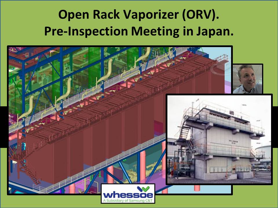 Open Rack Vaporizer (ORV) for LNG - The PIM in Japan.