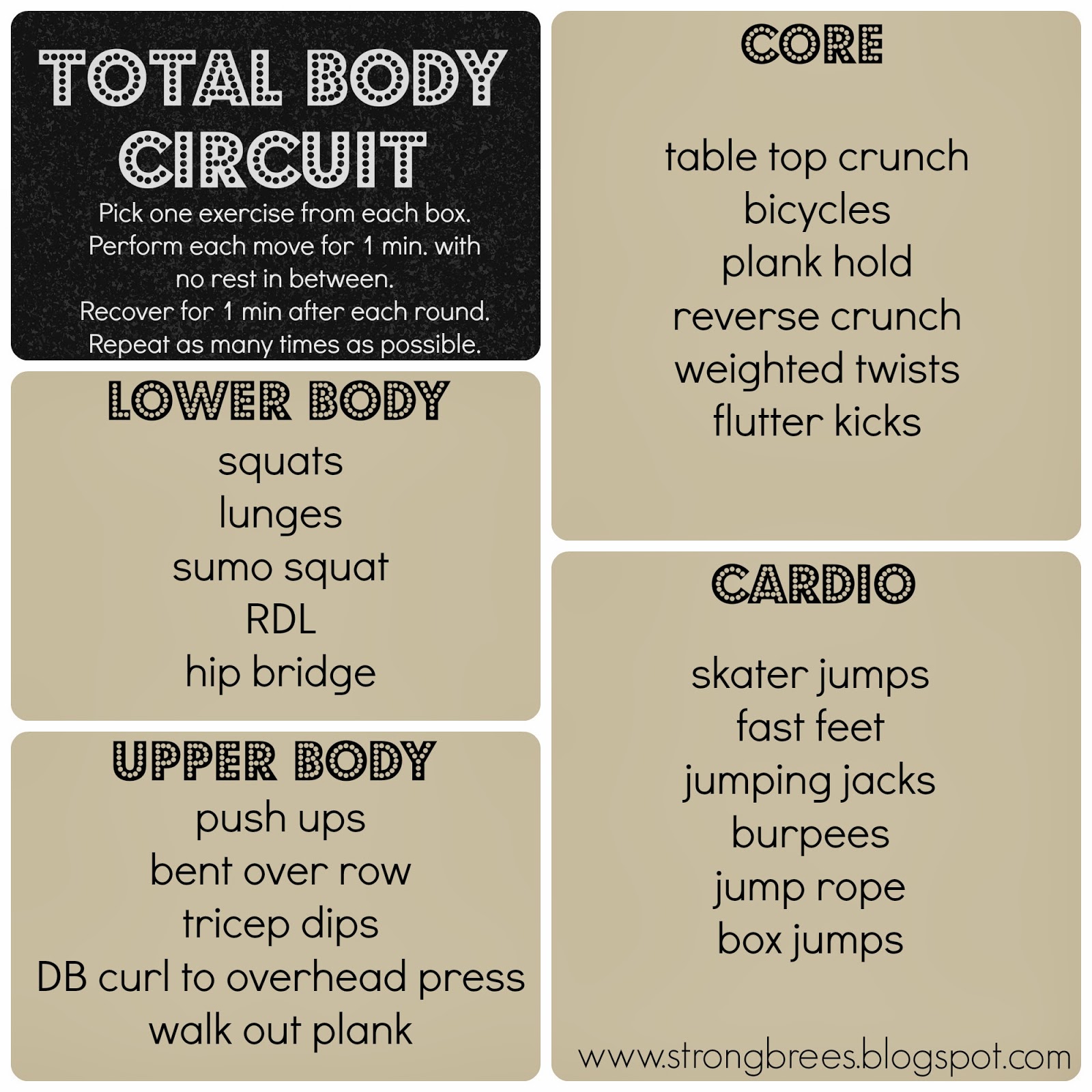 strong brees: Total Body Circuit