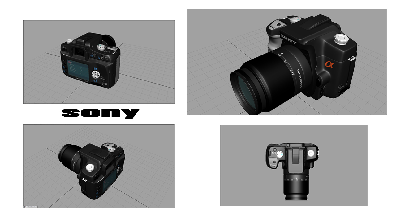 Ashok Kumar: 3D Model of Sony Alpha