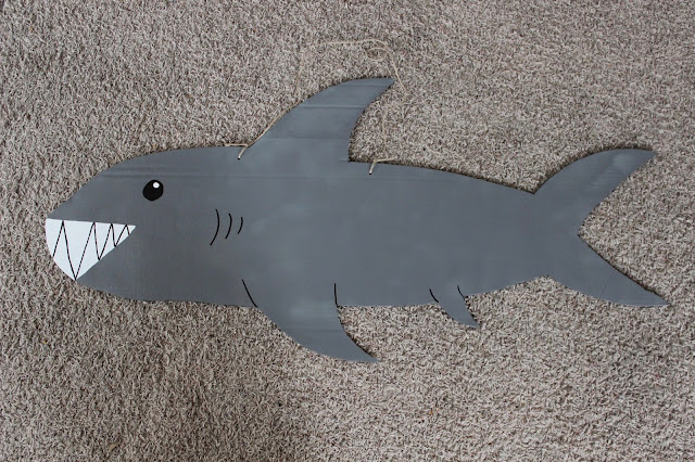 Easy Cardboard Shark Costume