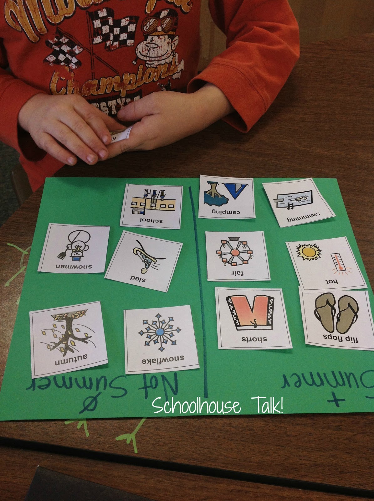 Schoolhouse Talk!: Quick and Easy "Anytime" Activity