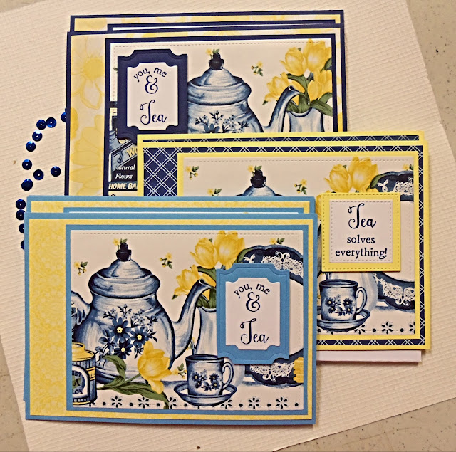 Her Peaceful Garden: Tea-Themed Note Card Set