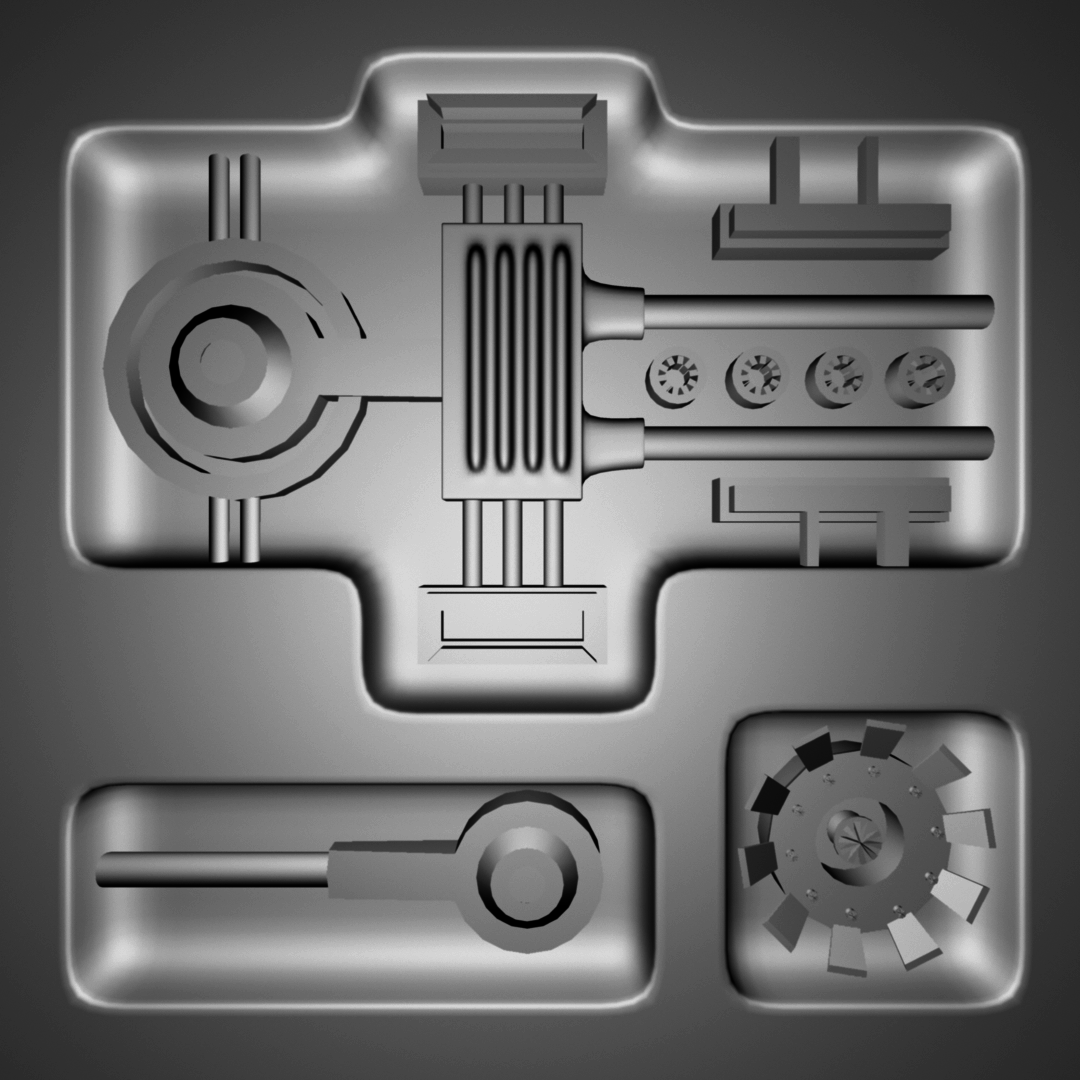 Frankie Granicz: GREEBLE Design + Normal Map