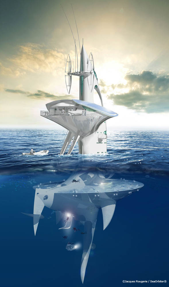 Colossal SeaOrbiter Research Ocean Skyscraper