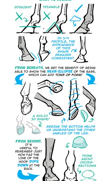 The Etherington Brothers: How to THINK when you draw HOOVES tutorial!
