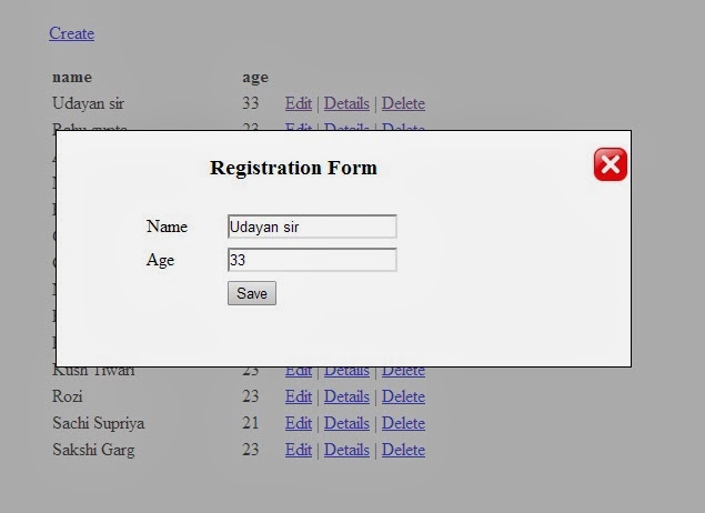 Crud operation in single page in mvc using Json ~ Dotnet in simpleway