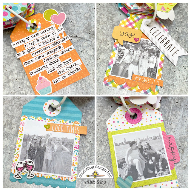 Doodlebug Design Inc Blog: DOODLE CUTS - TAG MINI ALBUM | with Kathy
