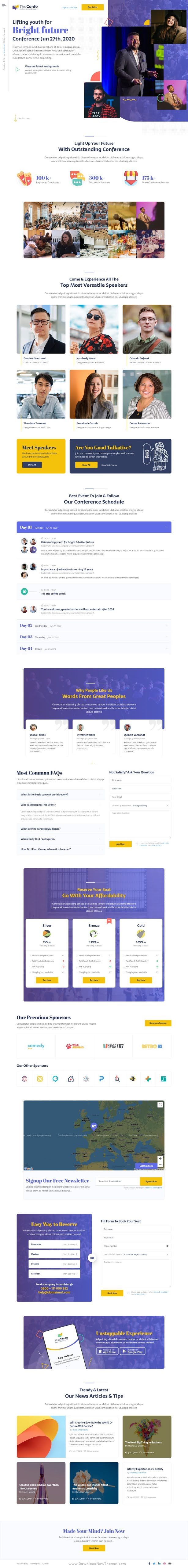 The Confo Event Listing Page Template Review - Download New Themes