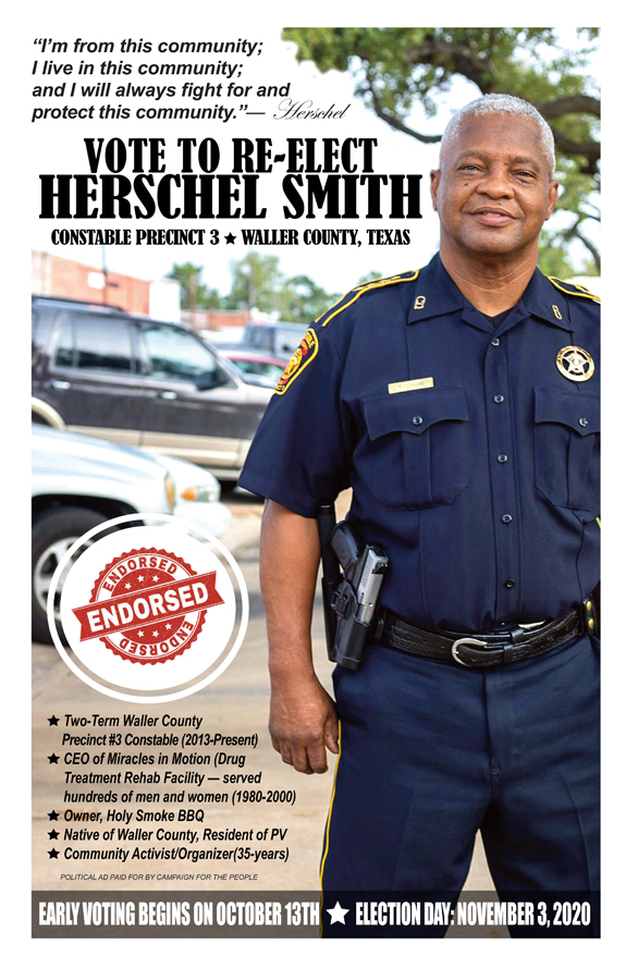 Houston Business Connections Newspaper©: Constable Herschel Smith is a ...