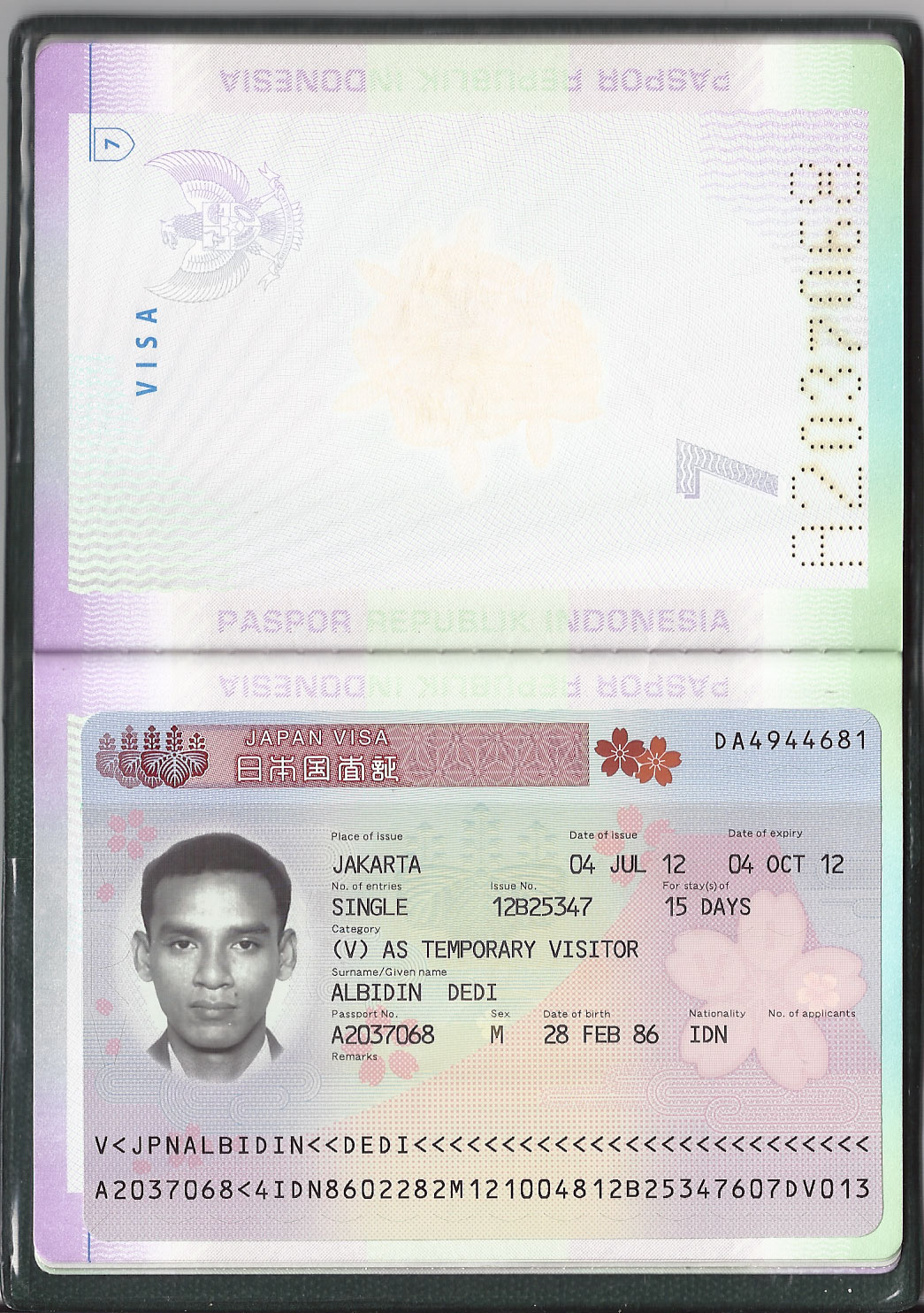 Kesempatan Kerja Di Luar Negri: Contoh VISA Kandidat Kami