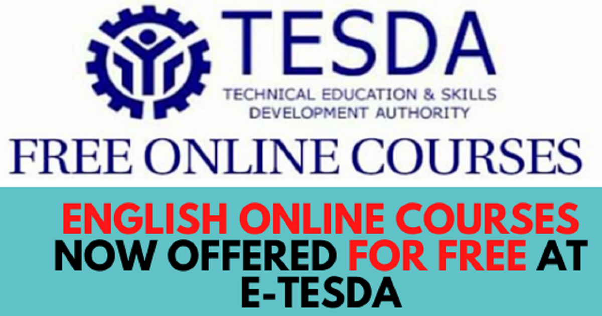 This is actually a new offering from the TESDA Online Program.