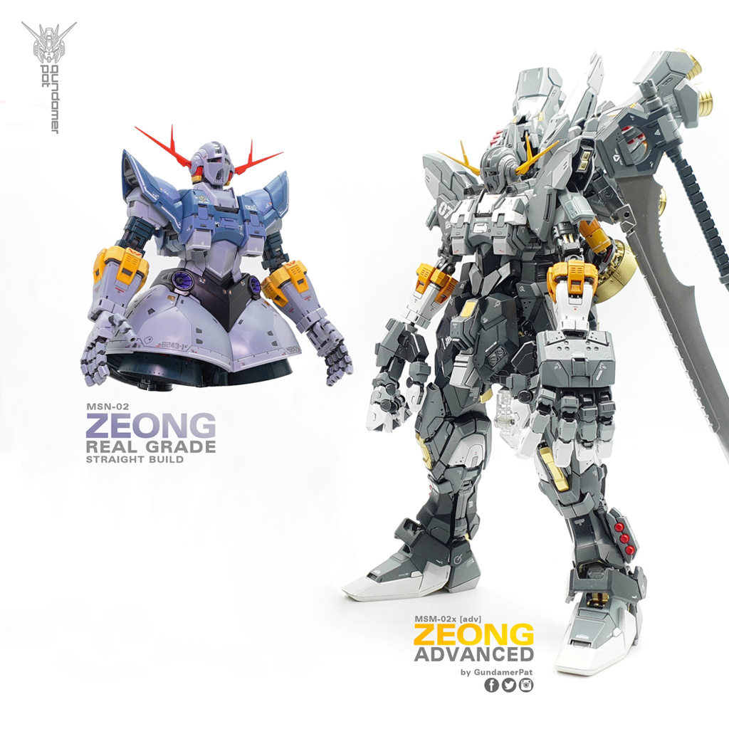 Custom Build: RG 1/144 MSM-02x Zeong Advanced. #STOPASIANHATE