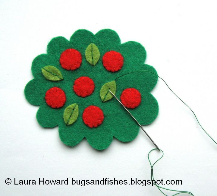 Bugs and Fishes by Lupin: How To: Make a Mini Felt Apple Tree