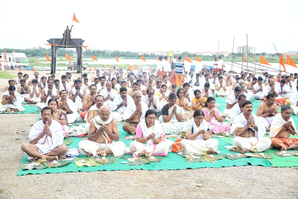 VSK - Telangana: Malayalis Performed Traditional Ritual Karkidaka ‘Vavu ...