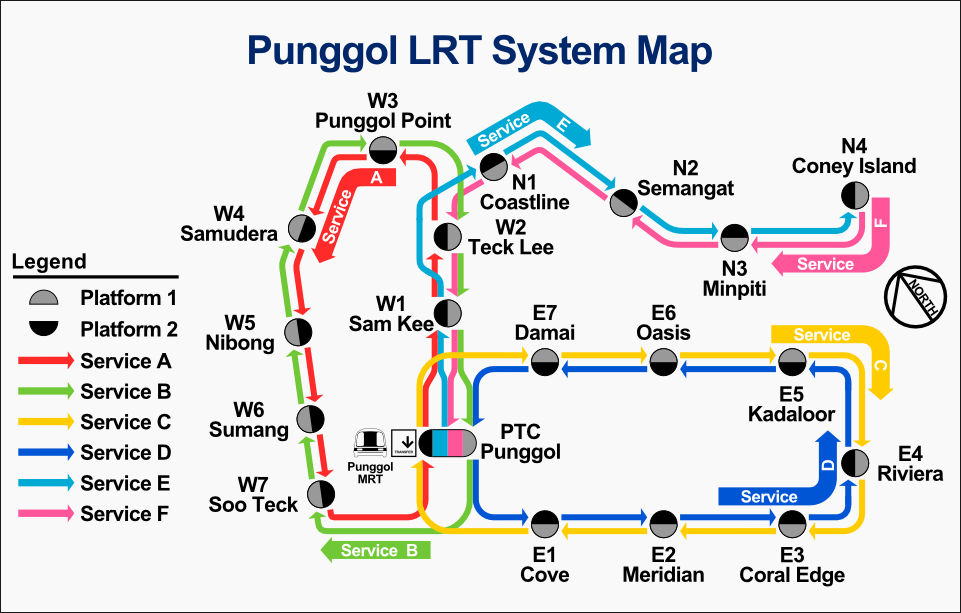 Geographical Maps - LRT Lines