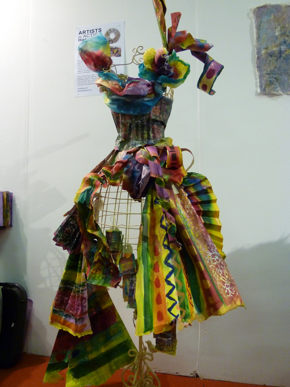 Jill Flower - Textile Artist: Artist in Action at Harrogate with Art Van Go