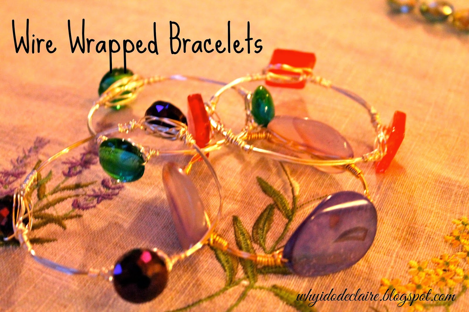 Wire Wrapped Bracelets - I do deClaire