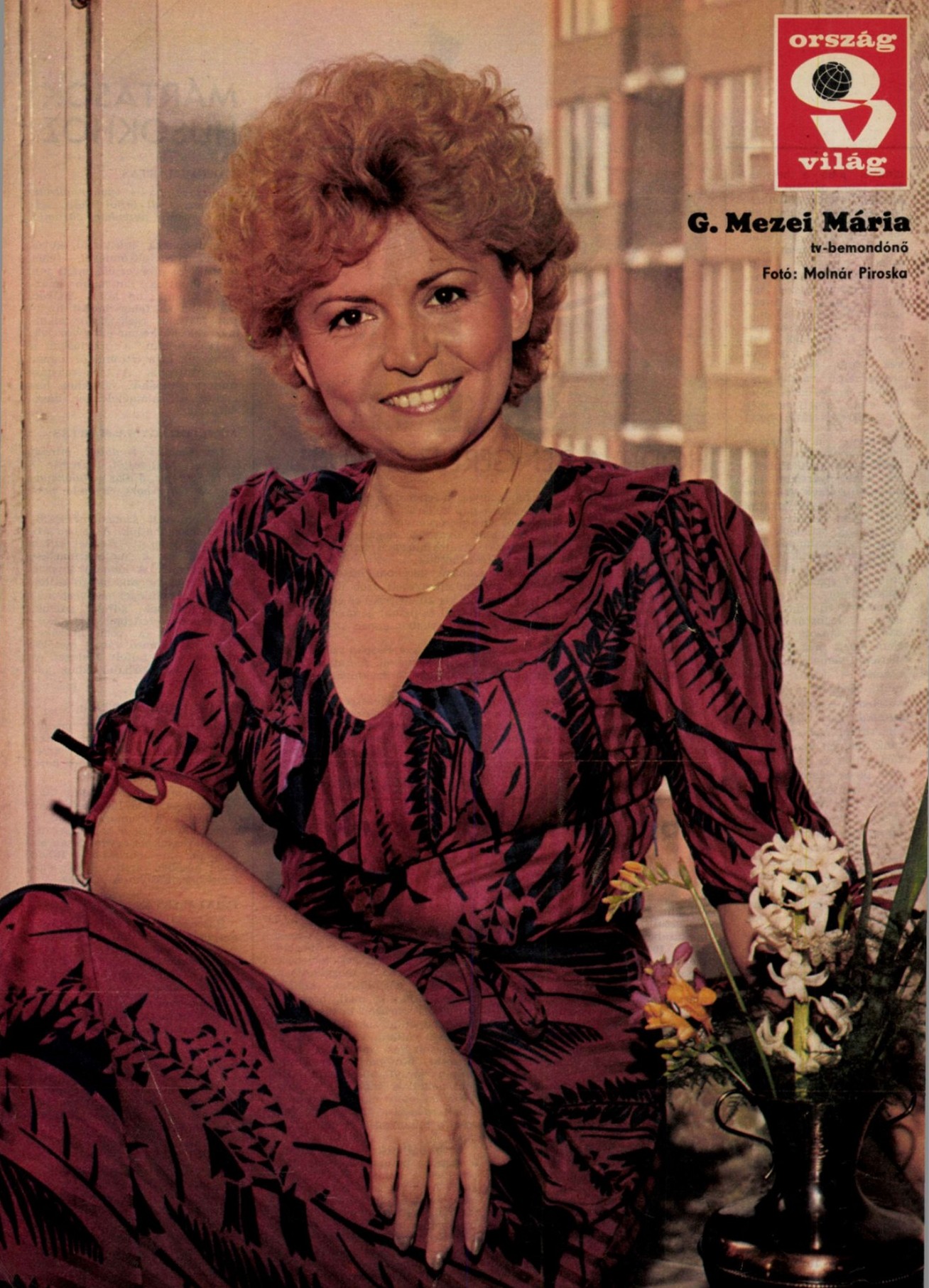 A Magyar Rádió egykori bemondói (képtár): G. Mezei Mária bemondó
