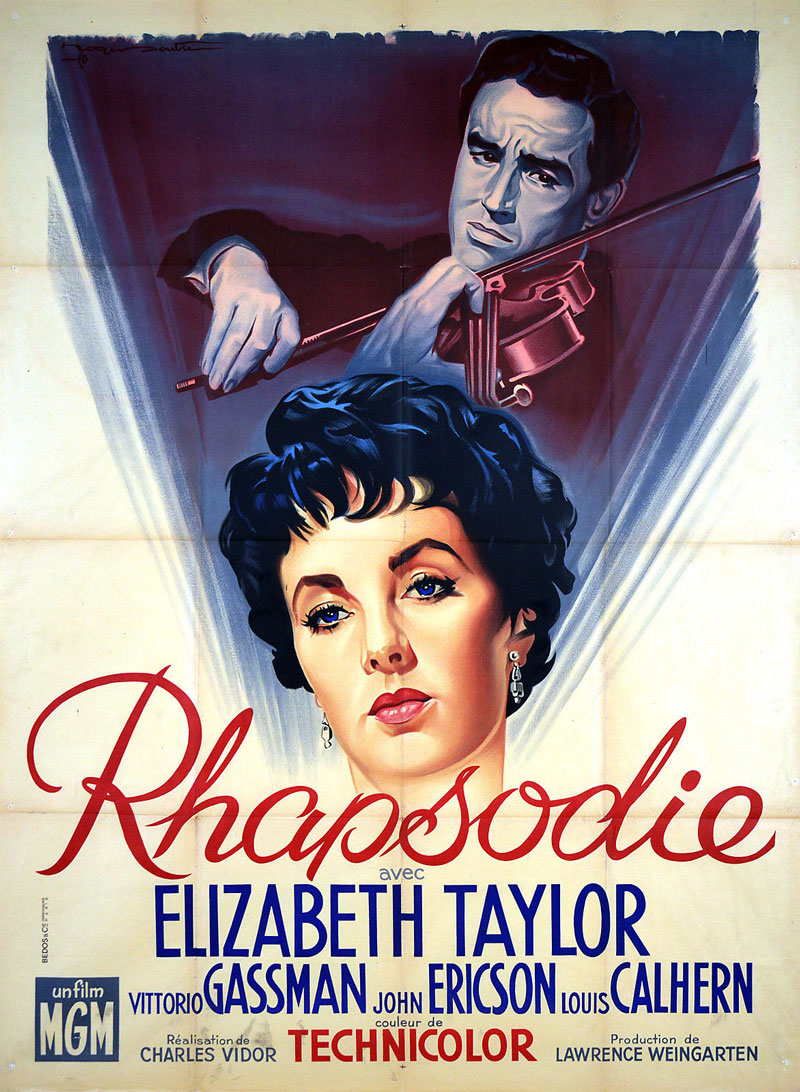 Vintage Channel: Liz Taylor's "Rhapsody" - vintage posters