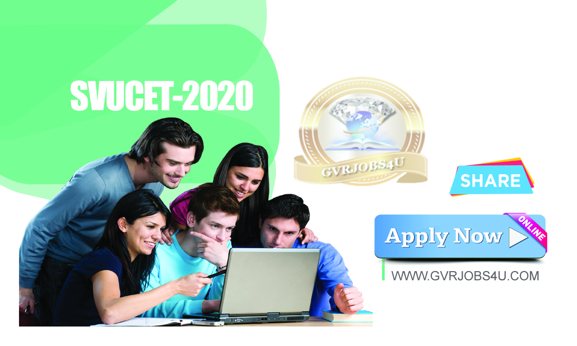 SVUCET-2020 Notification,Online Apply,Important Dates,Exam Dates