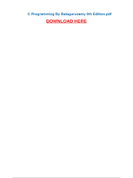 ansi c balaguruswamy - Scribd india