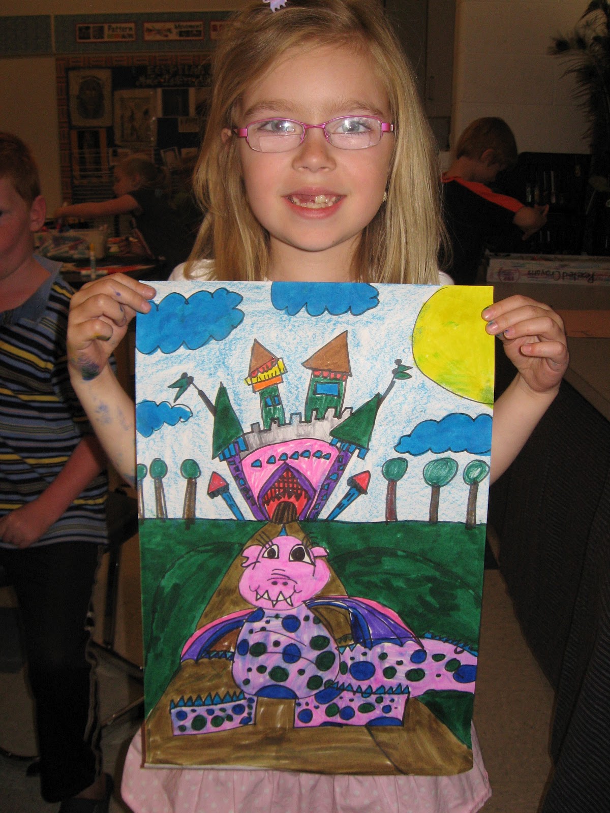 Jamestown Elementary Art Blog: 1st Grade Dragons