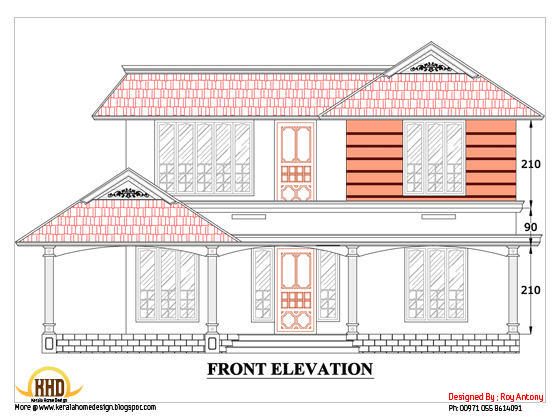 front elevation in 2d and 3d,and map - Civil Maps
